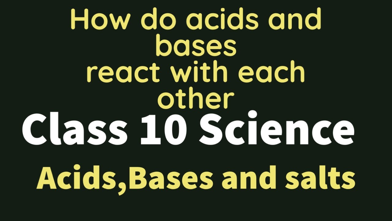 how do acids and bases react with each other | ACIDS BASES AND SALTS ...
