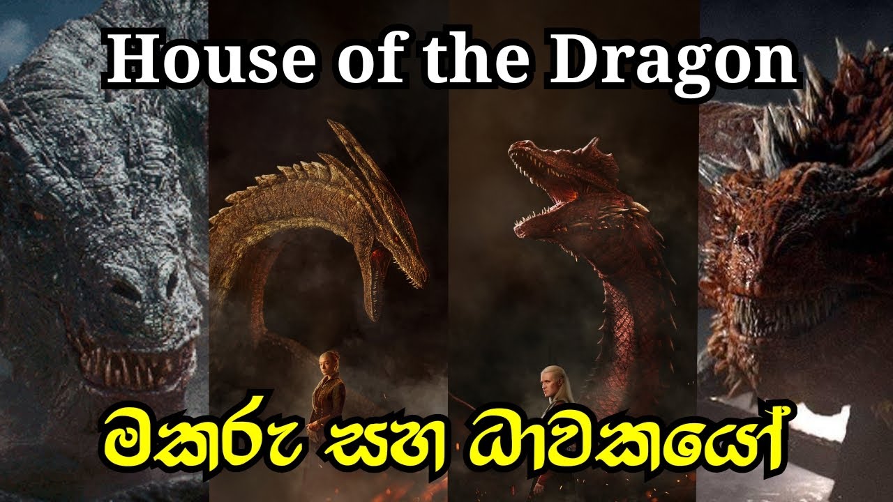 මකරු සහ මකර ධාවකයෝ ! 💚Vs🖤 | House of the Dragon | Dragons and Dragon ...