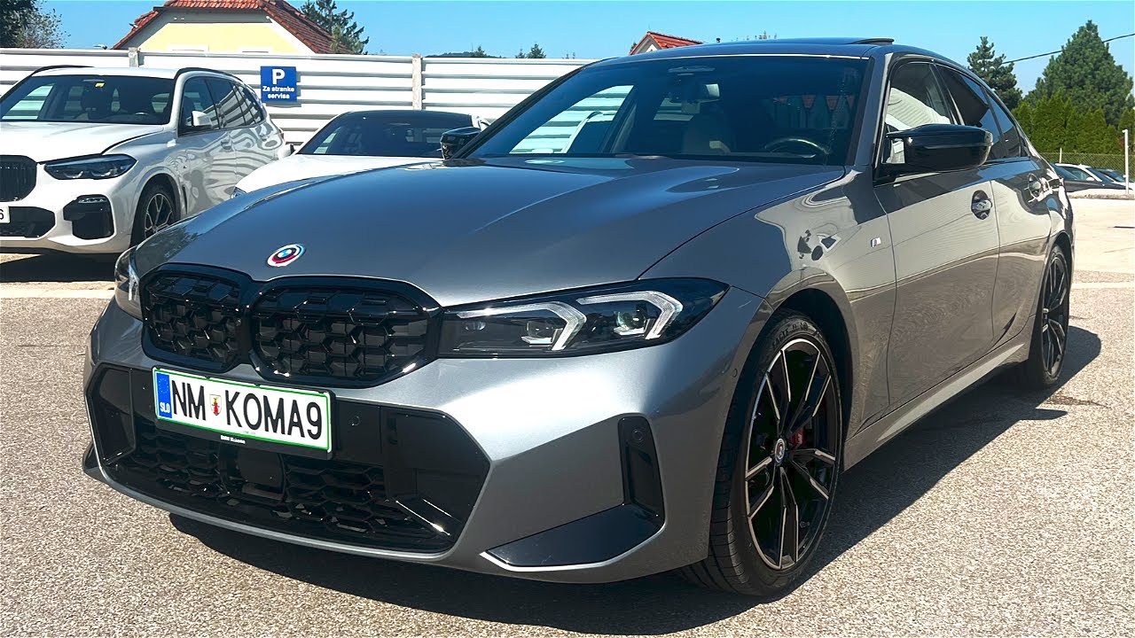 New BMW M340i 2023 - Adaptive BMW LED headlights - YouTube