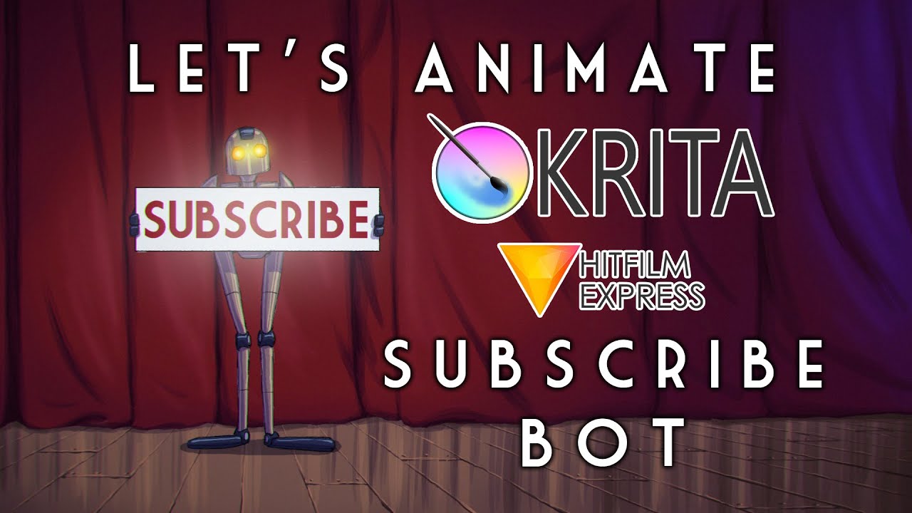 Let's Animate - Krita: Subscribe Bot - YouTube