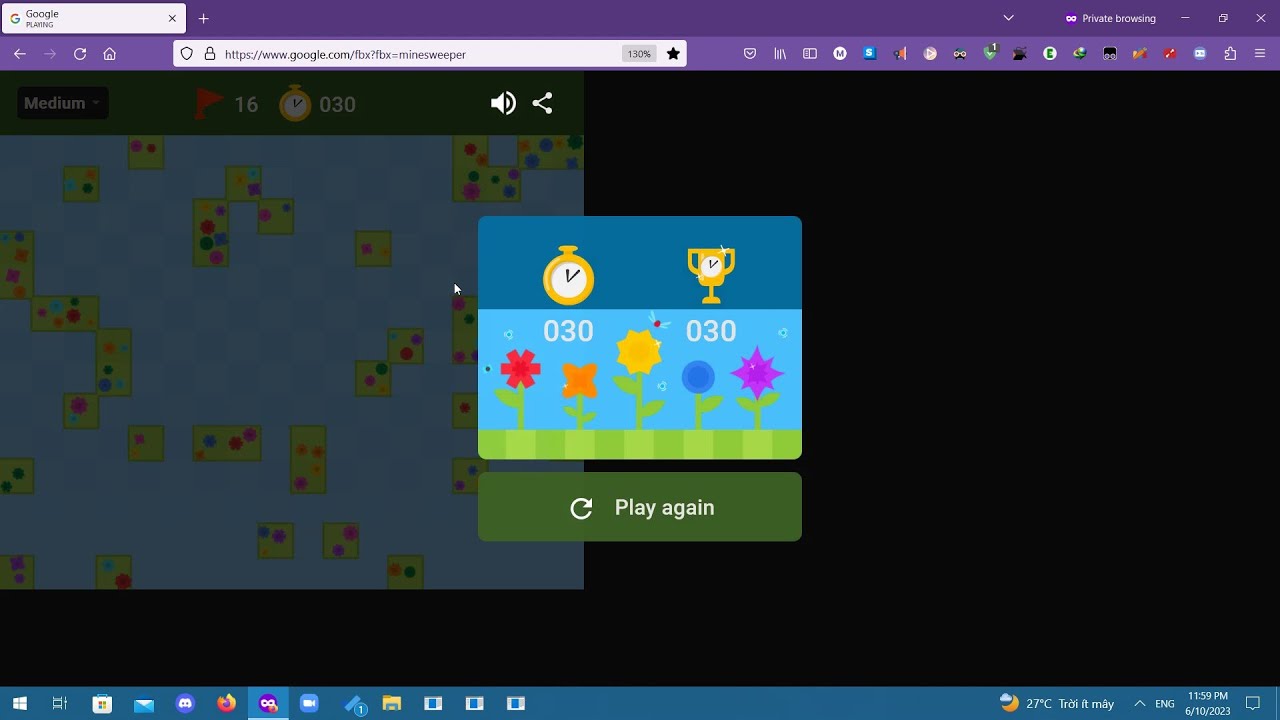 [Current Vietnam Record] Google Minesweeper (Any% - Medium - Web ...