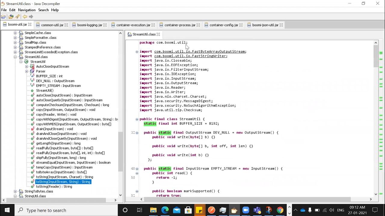 Convert Input stream to String in Boomi Custom script - YouTube
