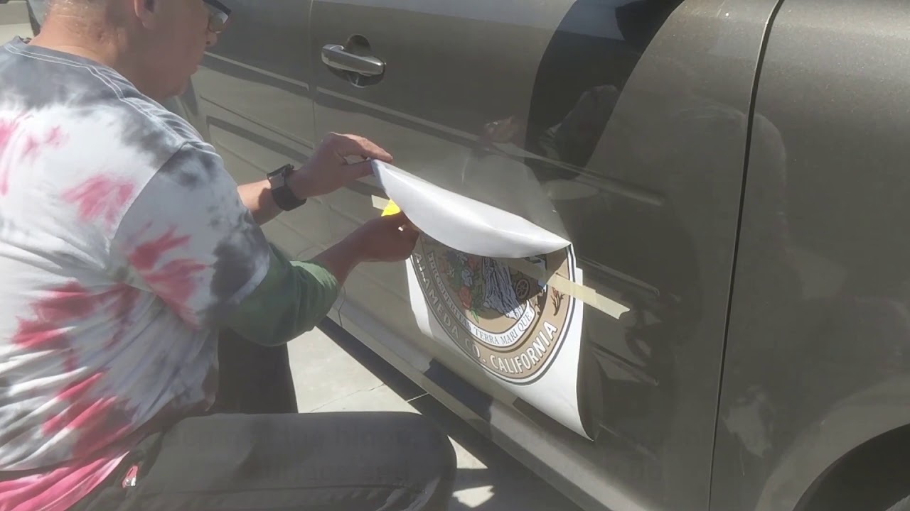 How To - Install a Medallion or Large Graphic to a Vehicle - YouTube