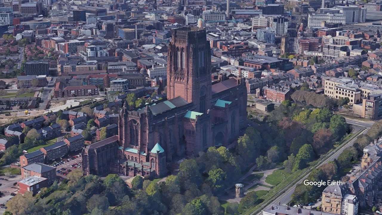 Liverpool Anglican Cathedral Google Earth Studio Orbit - YouTube