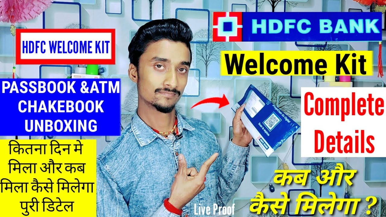 HDFC Bank Welcome Kit Unboxing | HDFC Bank Welcome Kit 2022 | HDFC Bank ...