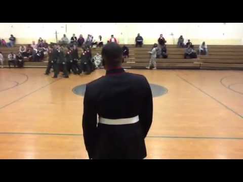 Colonial Forge High School Army JROTC Drill Meet - 3 March - YouTube