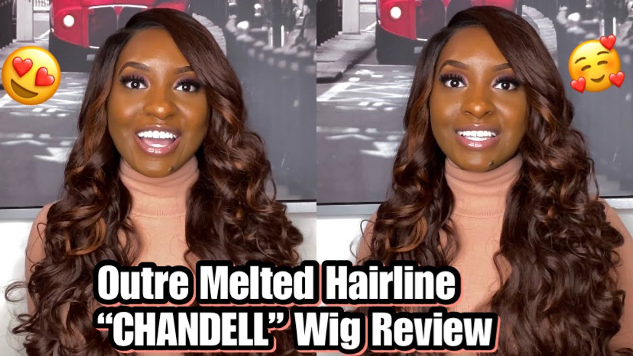OUTRE MELTED HAIRLINE “CHANDELL” WIG REVIEW || DRFF2/ CINNAMON MOCHA😍 ️ ...