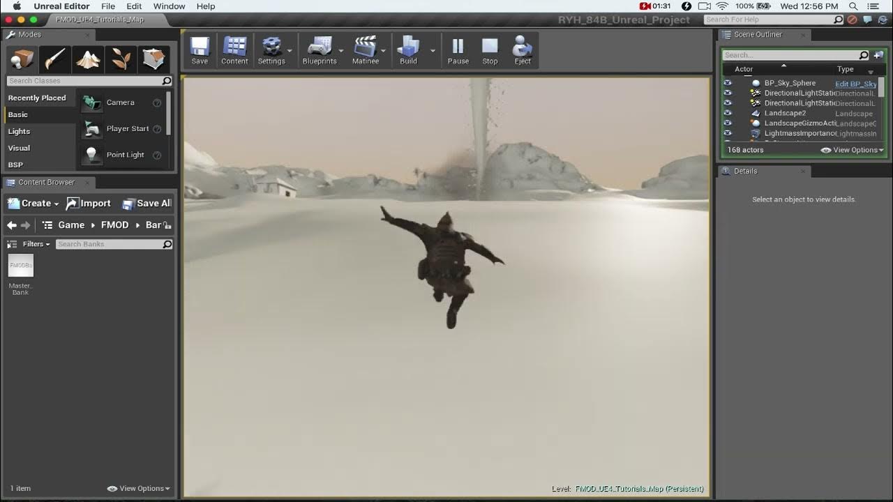 Unreal Engine & FMOD Sound Design Implementation demo - Rye Winter - YouTube