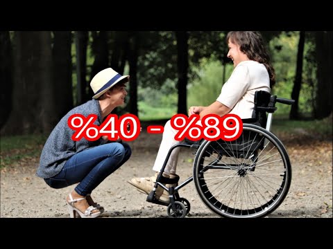 %40 - %89 Arası Engelli Raporu Olanların Hakları