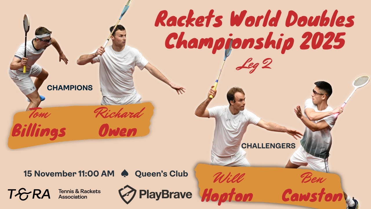 Rackets World Doubles Championship 2025- Leg 2- Tom Billings/Richard ...
