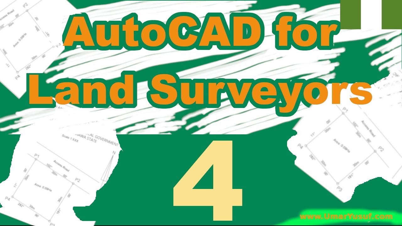 AutoCAD for Land Surveyors 004 - Drawing the Access Road North Arrow ...