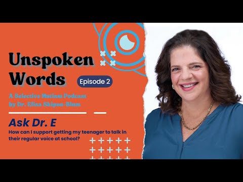 How can I support getting my teenager to talk in their regular voice at school?