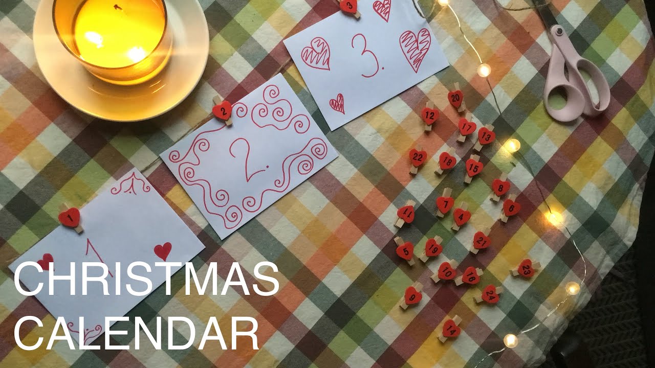 DIY Christmas calendar - different idea - to someone you love - YouTube
