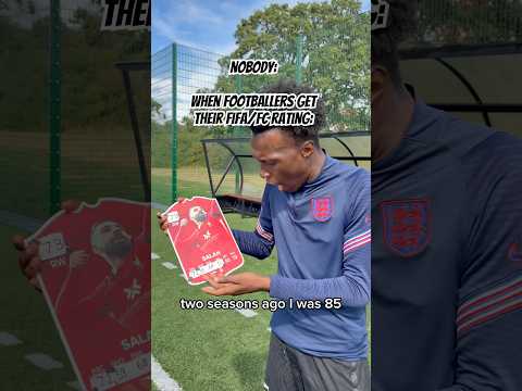 How Footballers REACT To Their FIFA/FC Rating #football #footballshorts #soccer #funny