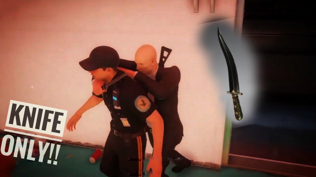 Hitman 2 Knife ONLY! Challenge (Miami Hitman 2) - YouTube