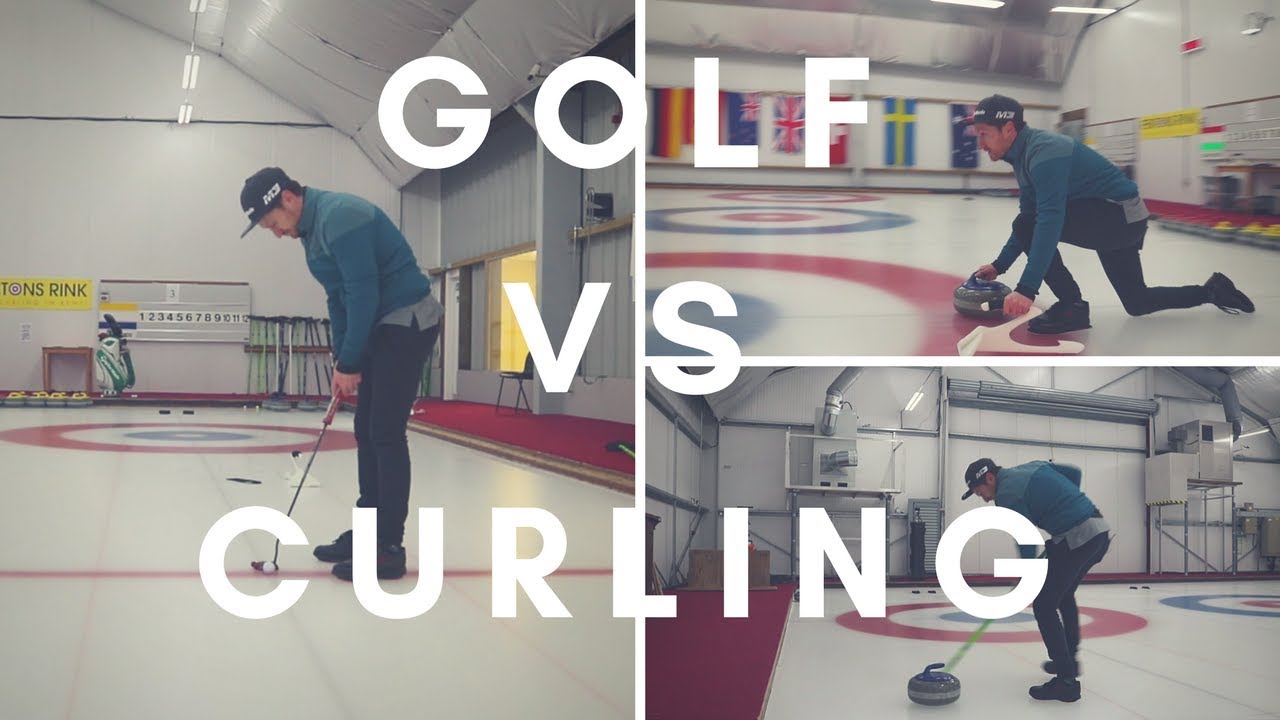 WORLD'S FIRST EVER GOLF VS CURLING MATCH! - Seb on Golf Winter Olympics ...