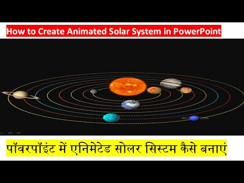 solar system animation in powerpoint - YouTube