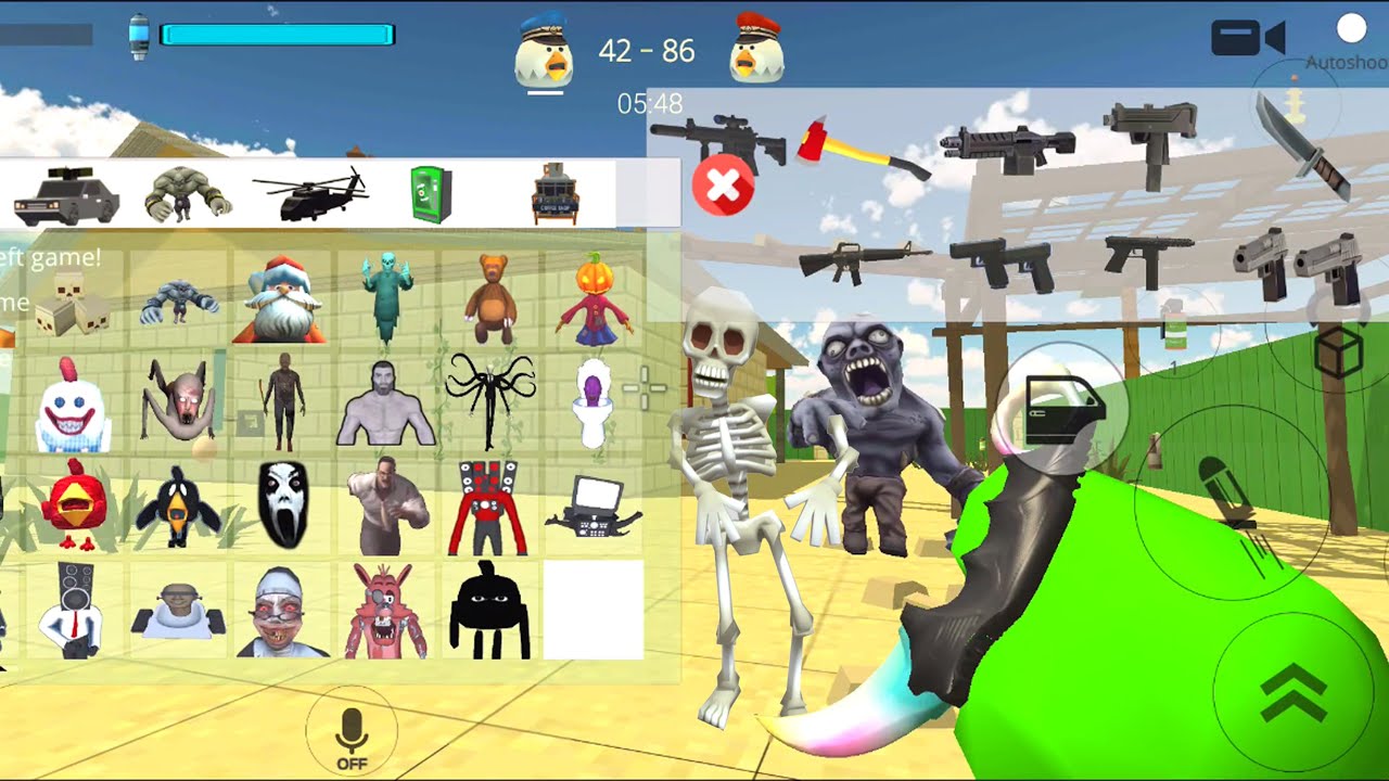 New Update All Gun & All Zombie In Chicken Gun Private Server - YouTube