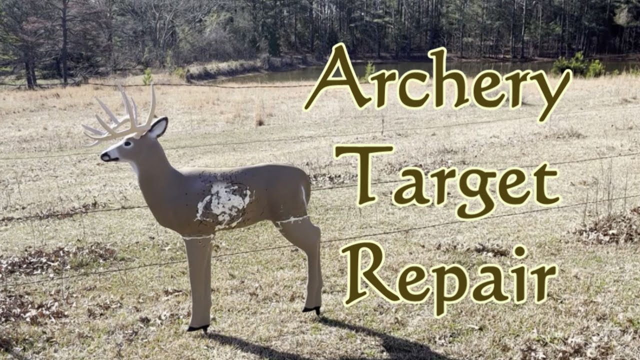 Traditional Archery Target Repair - YouTube