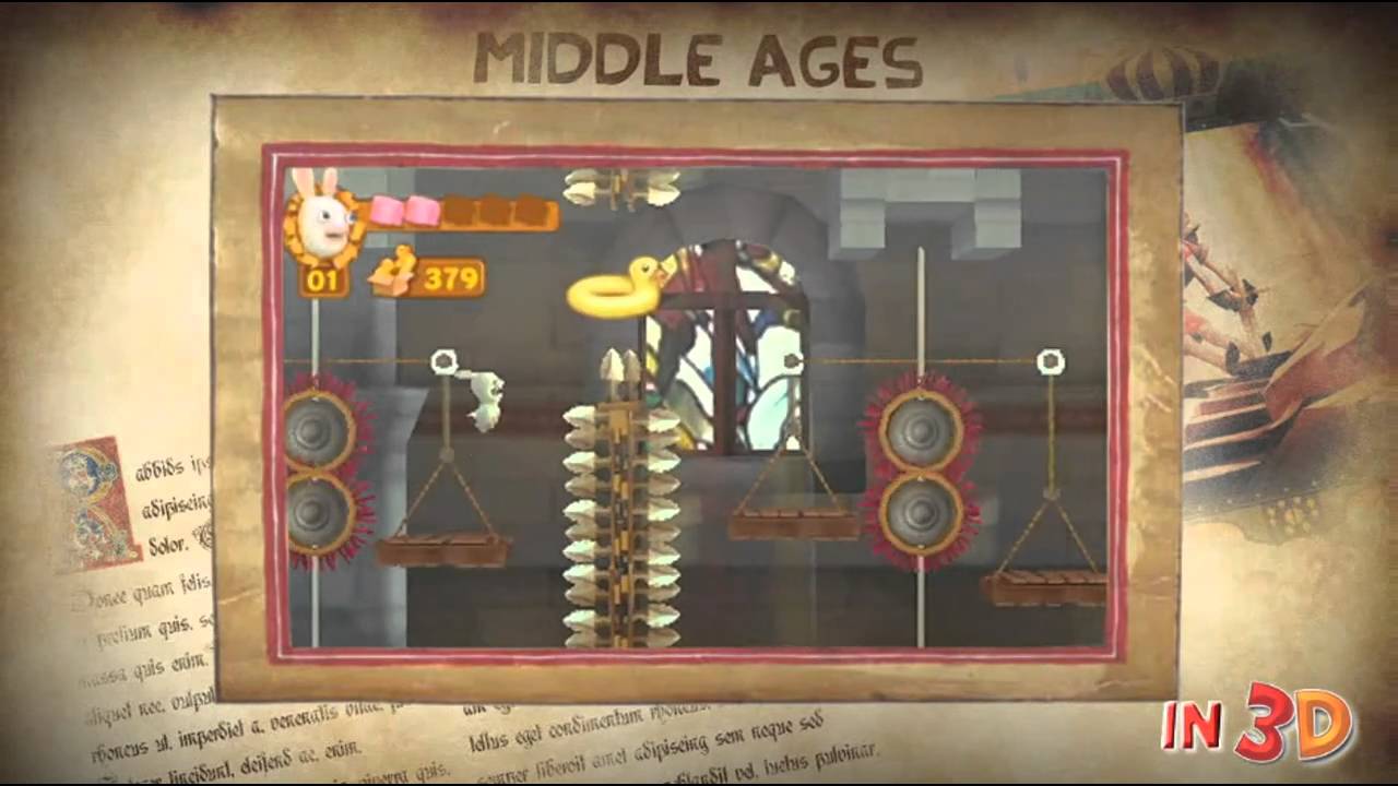 [3DS] Rayman Raving Rabbids: Rabbids in Time 3D - launch trailer. - YouTube