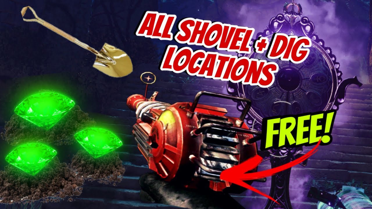 FREE RAY GUN + ALL SHOVELS + DIG LOCATIONS THE TOMB BLACK OPS 6 - YouTube