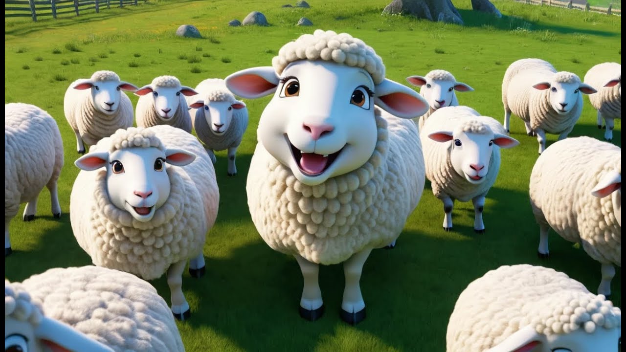 White Sheep, Fluffy and Fat | Cute Sheep Song for Toddlers | Fun Animal ...