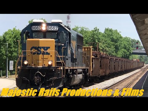 CSXT W010-17 CWR Train Heads SB W/8662 SD50-3 Just One of A Few In Service In Fay NC & A Nice ...