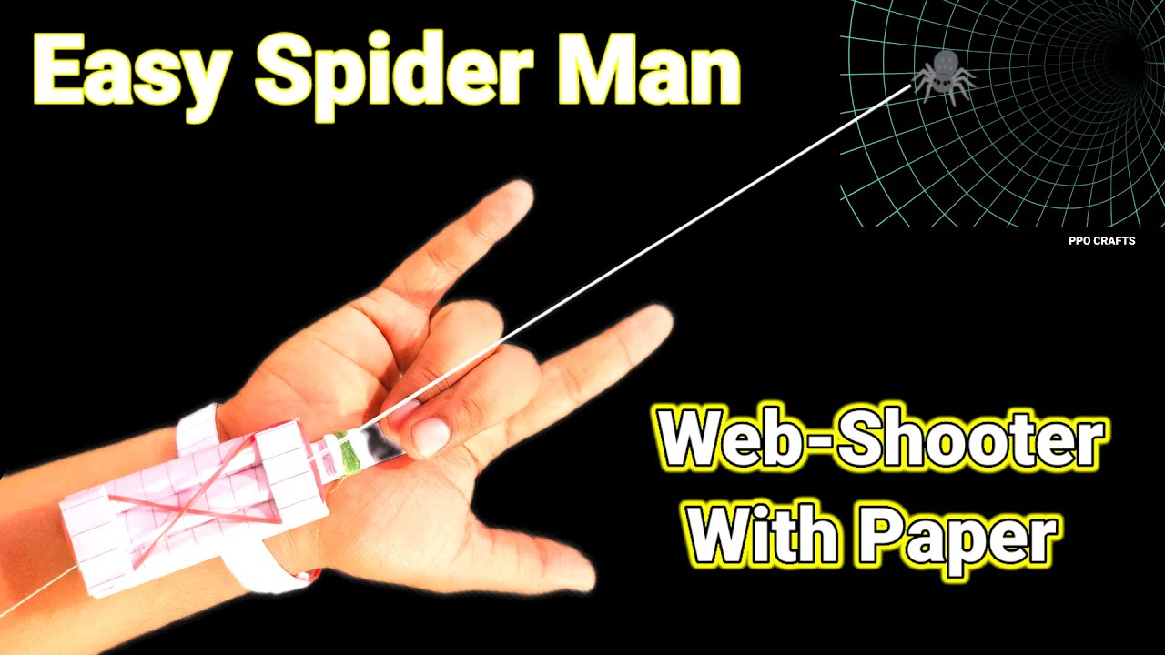 How to make SpiderMan web shooter with paper easy | Paper Craft ...