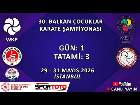 30. Balkan Çocuklar Karate Şmspiyonası - 1. Gün 3. Tatami