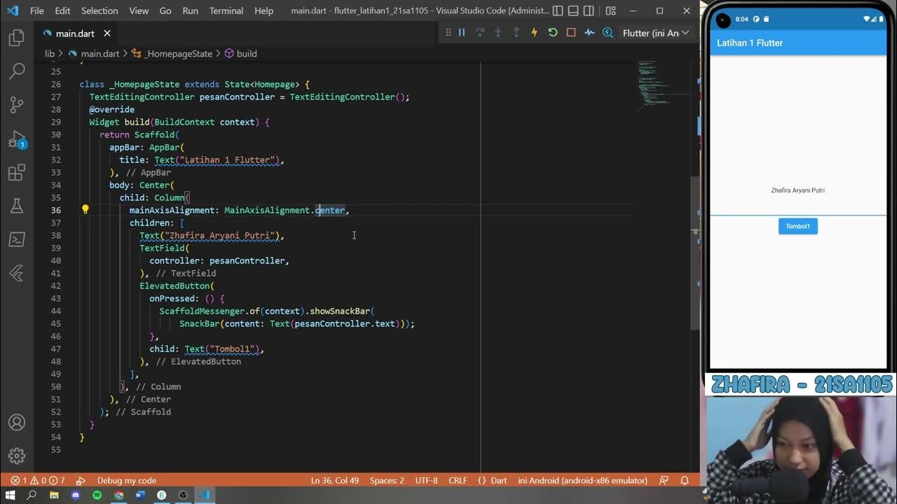 Latihan Flutter 1 - Pemrograman Mobile - YouTube