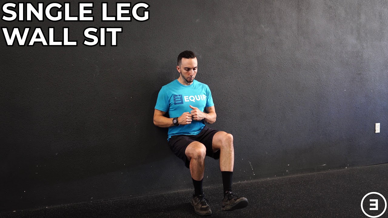 Single Leg Wall Sit - YouTube