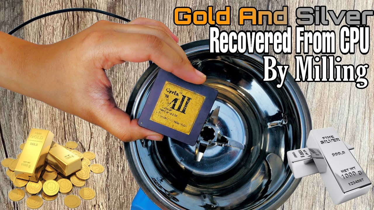 Golden CPU Silver & Gold Recovery By Milling | Gold Recovery - YouTube