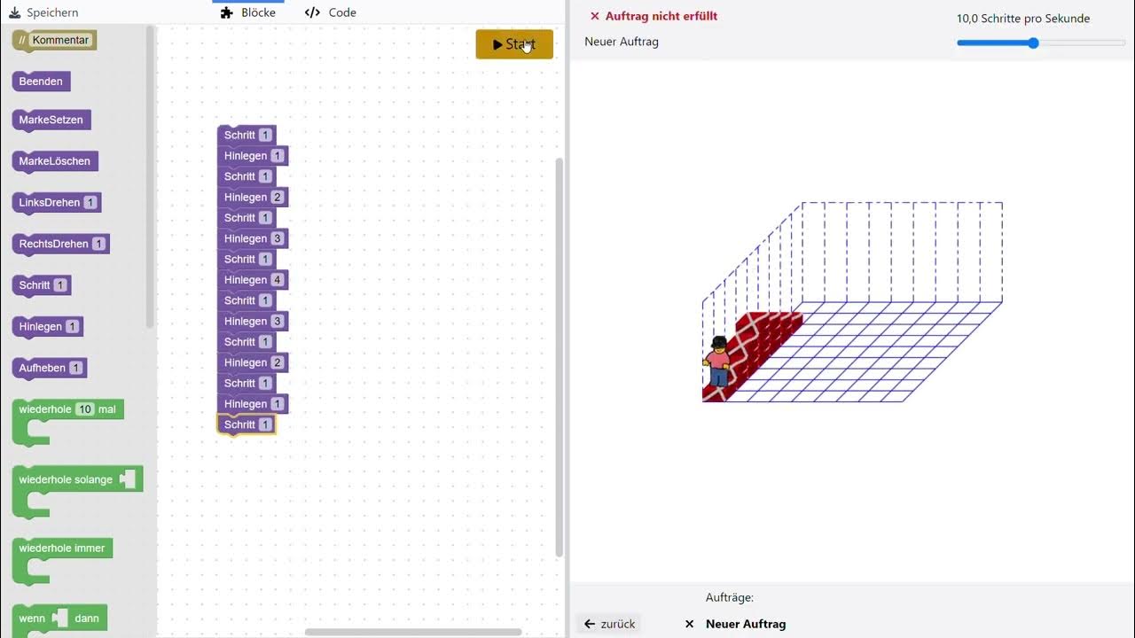 Robot Karol Online Nr2 Programmieren leicht gemacht - YouTube