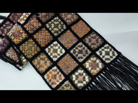 tığ işi motifli etol şal yapımı / crochet shawl making