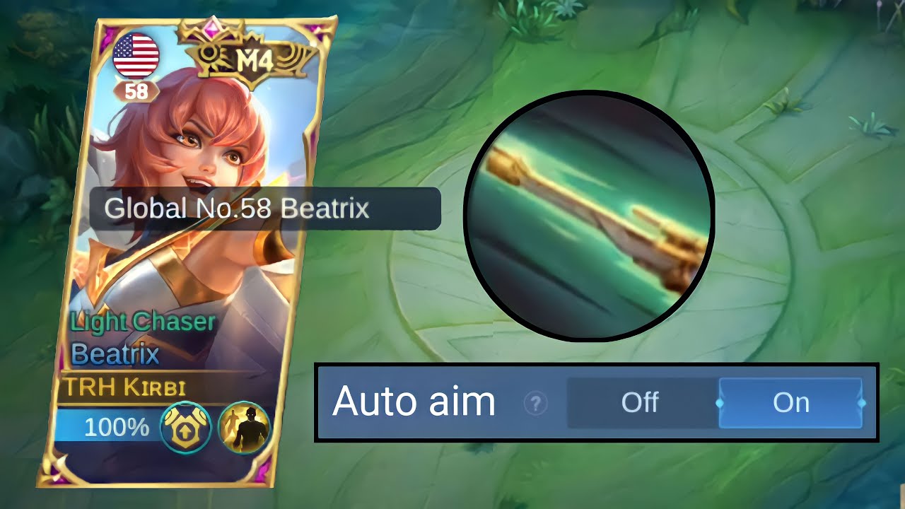 WHEN GLOBAL BEATRIX USE AUTO AIM IN SNIPER 🔥 - YouTube