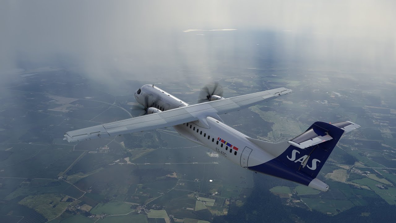 SAS Airlines | ATR72-600 | Copenhagen To Hamburg | Full Flight | MSFS ...