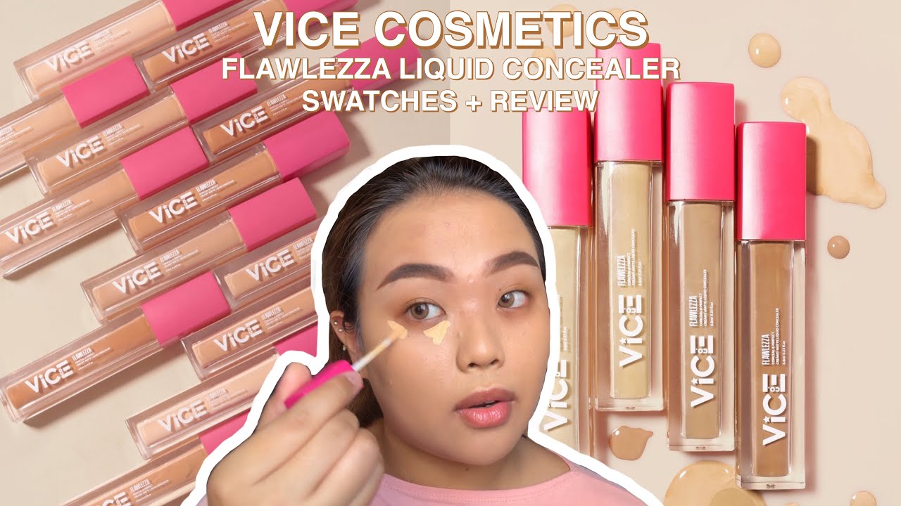 VICE GANDA FLAWLEZZA LIQUID CONCEALER + MICROFIBER SPONGE ♡ COMPLETE ...