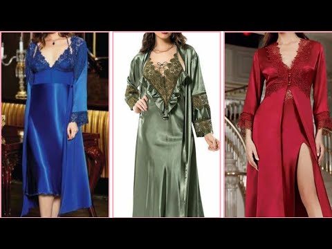 Gorgeous and Stylish Silk Nightgown Design Ideas for Women