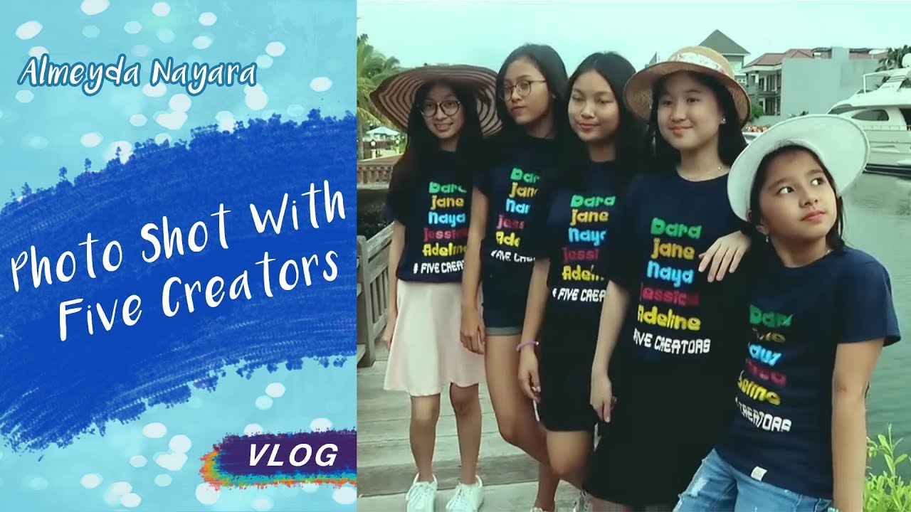 Vlog nya Naya - Photo Shoot With Five Creators - YouTube