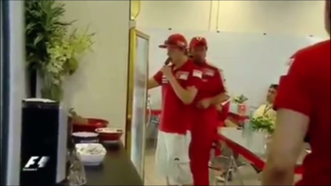 Kimi Raikkonen has a magnum ice cream... - YouTube
