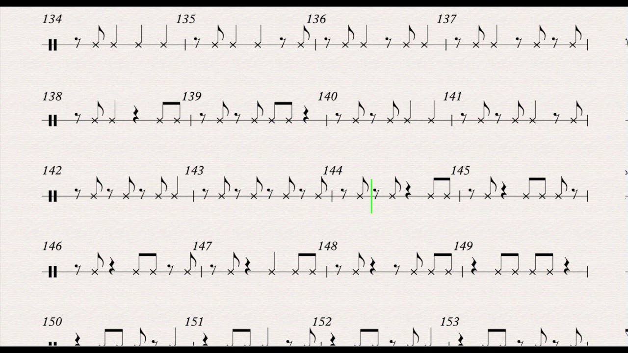 Rhythm Cells in 4/4 - All possible 8th note rhythms - YouTube