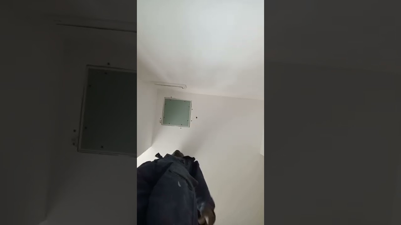 How to open ceiling Trap door - YouTube