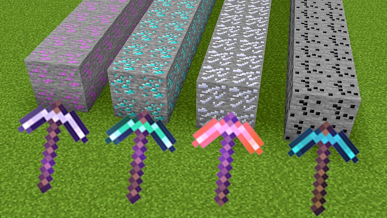 which 1000 lvl pickaxe is faster?? - YouTube