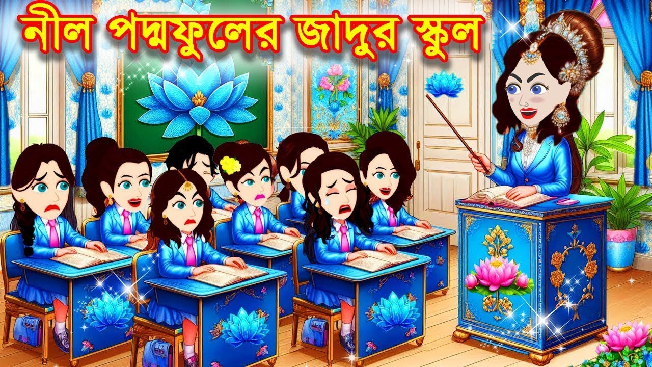নীল পদ্মফুলের জাদুর স্কুল । Nil Poddo Fuler Jaudr School | Rupkothar Golpo |Bangla Cartoon - YouTube