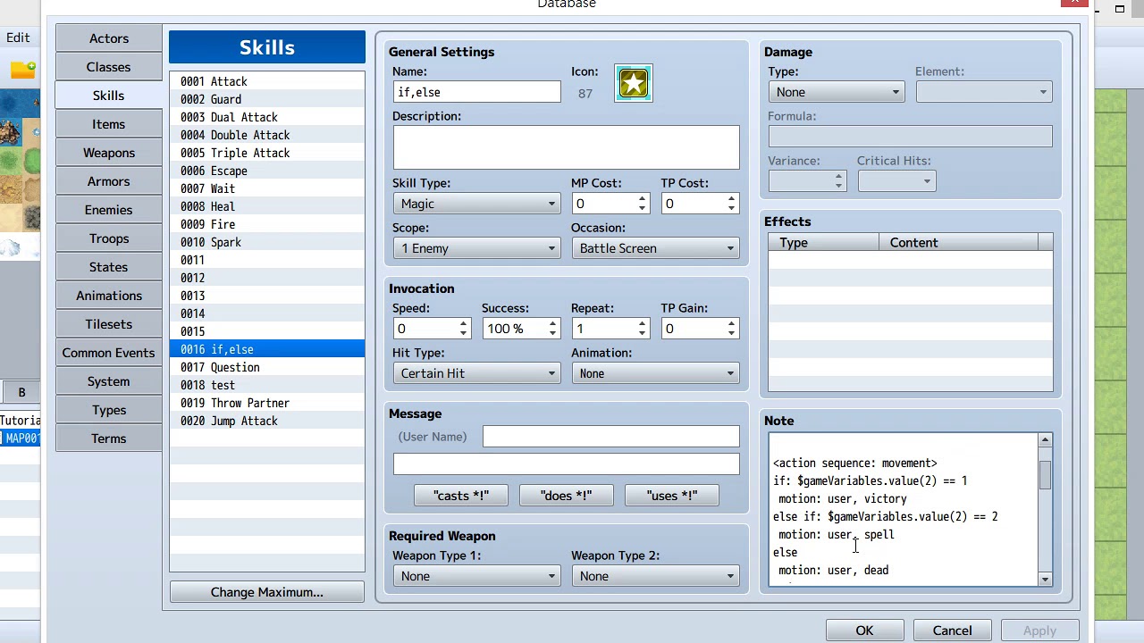 VE Battle Motions tutorial(6) 羣KEN RPG Maker MV plugin tutorial - YouTube