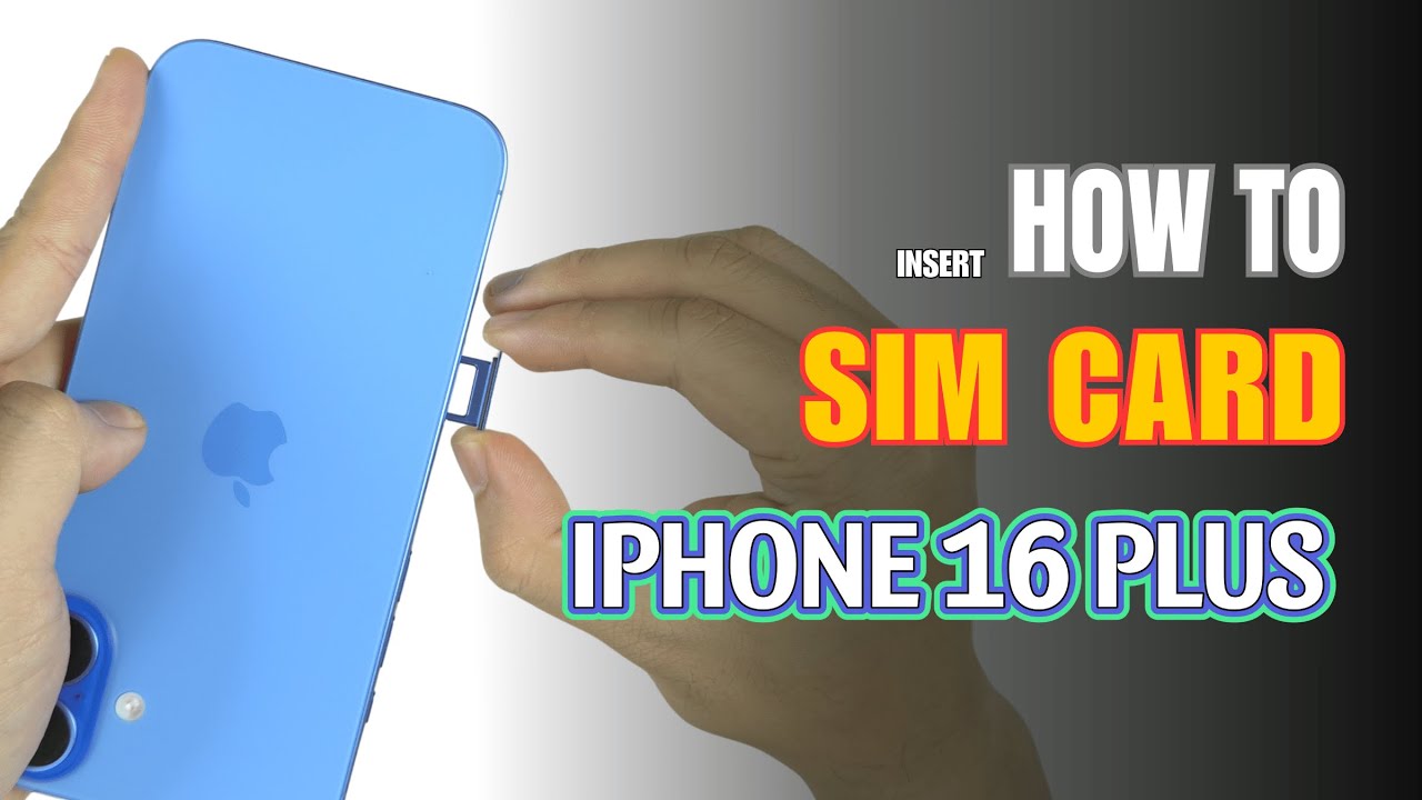 How to Install a SIM Card Iphone 16 Plus - YouTube
