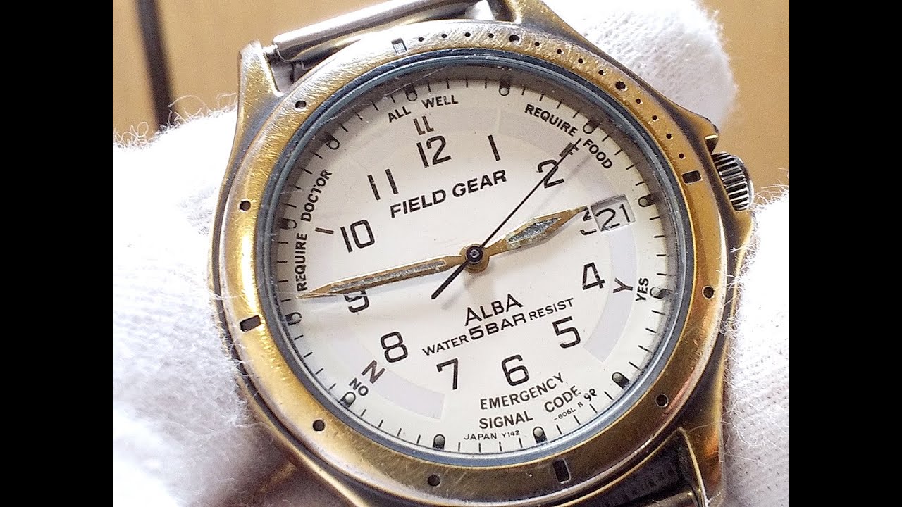 SEIKO ALBA Y142-6020 Quartz Watch with Date - YouTube