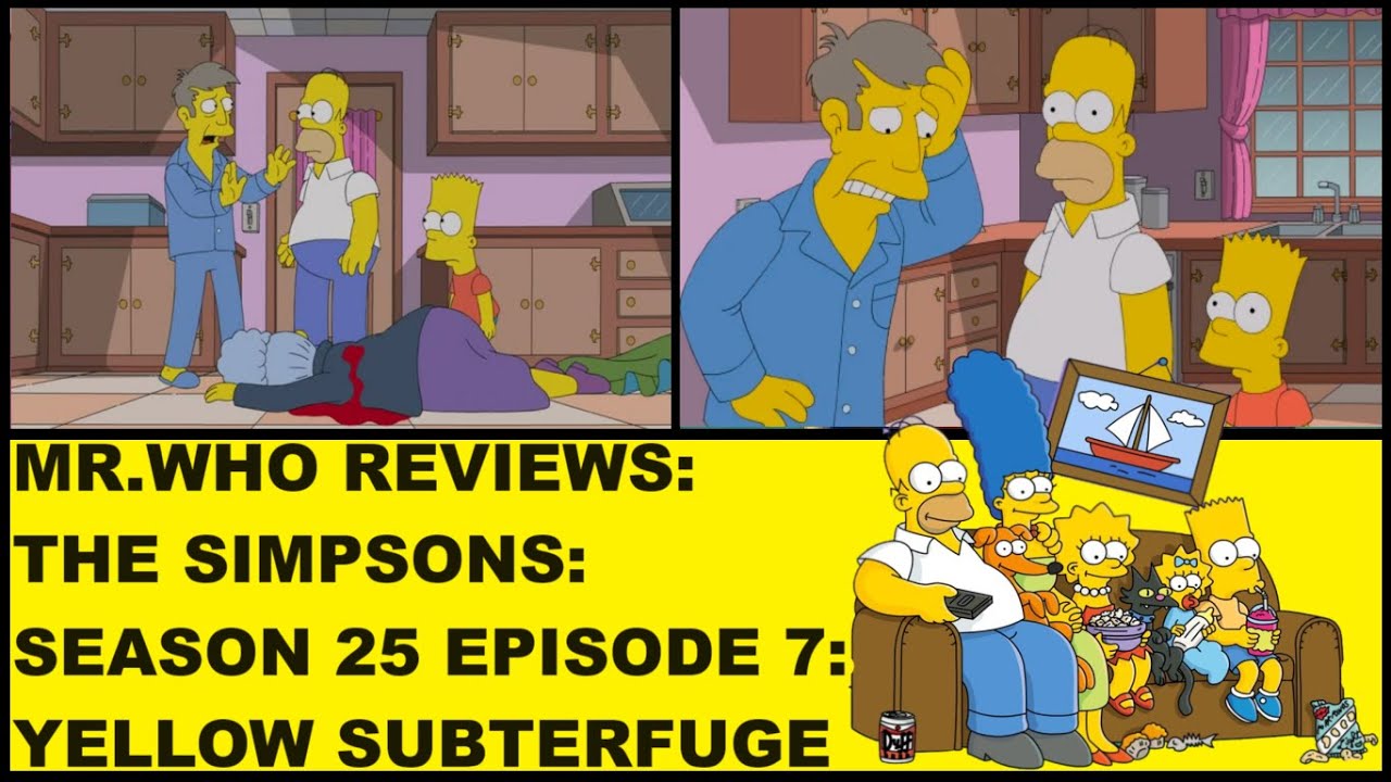 Mr.Who Reviews - The Simpsons - Season 25 Episode 7 - Yellow Subterfuge ...