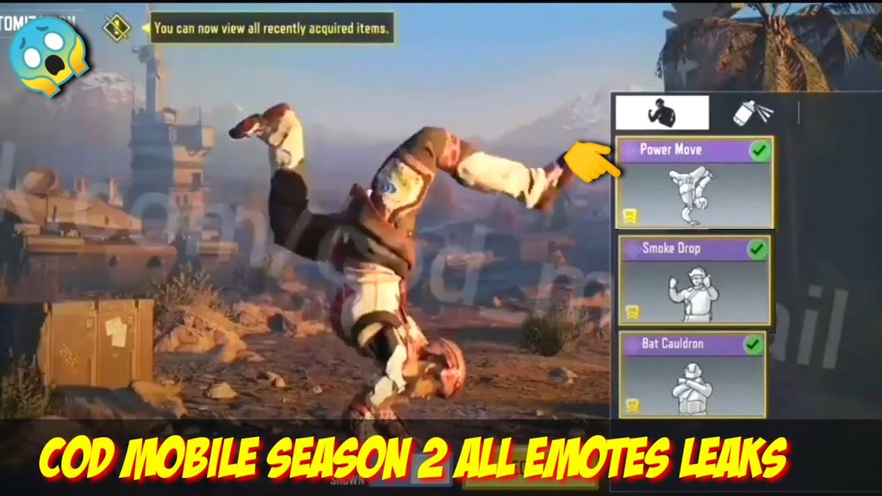 Cod mobile season 2 upcoming all new epic emotes leaks / Cod mobile ...