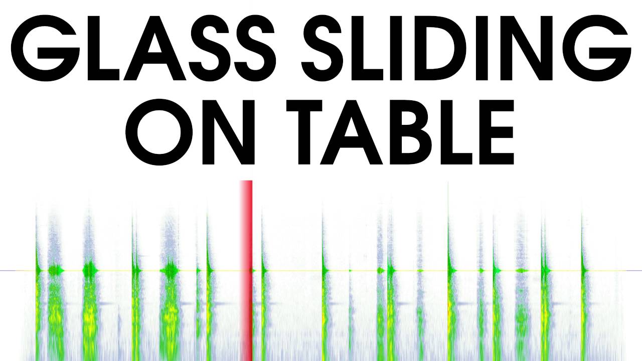 Glass Sliding on Table Sound Effect - YouTube
